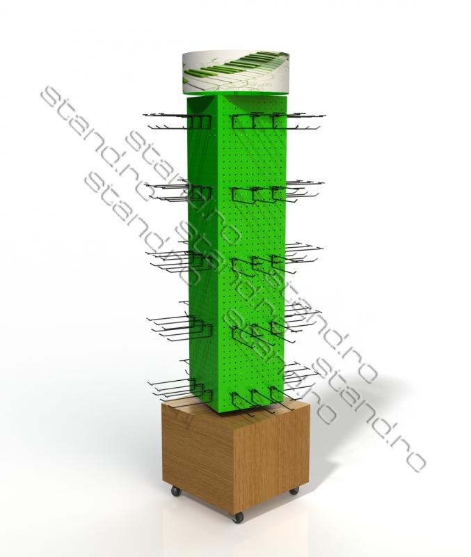 Stand rotativ tabla perforata - Rolix
