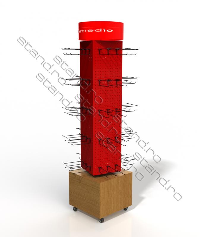 Stand rotativ tabla perforata - Rolix