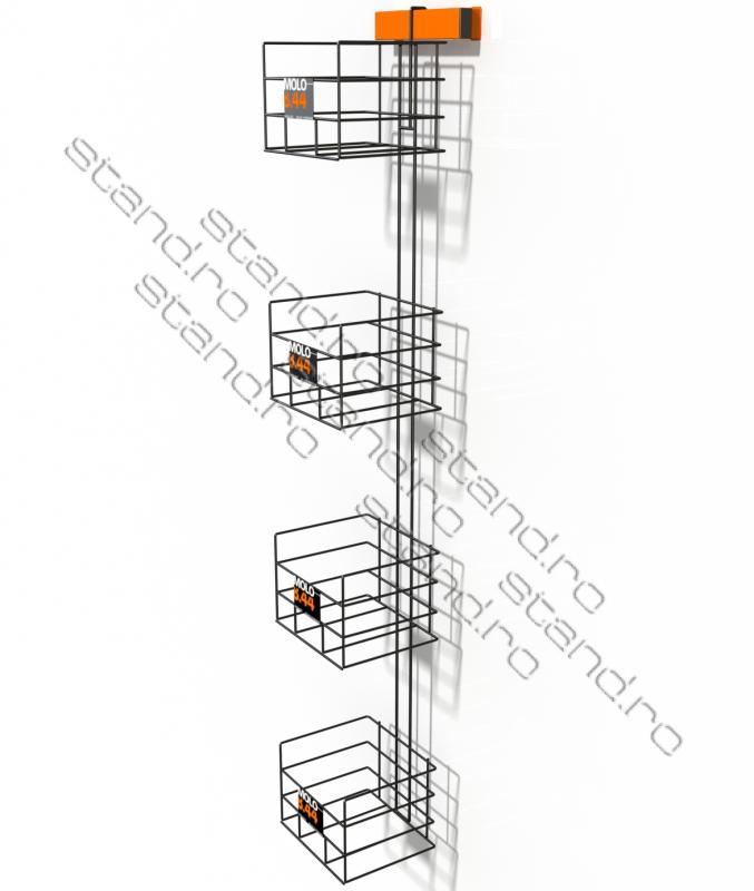 Stand display parazit cu buzunare - Rolix