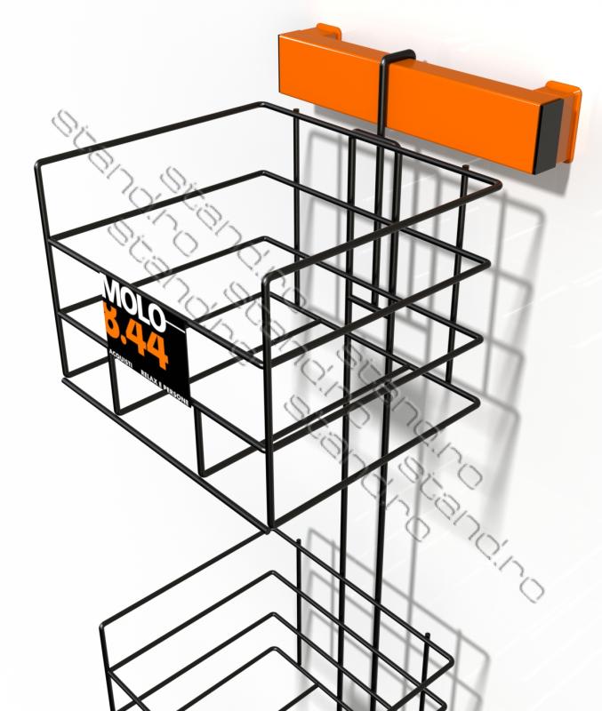 Stand display parazit cu buzunare - Rolix