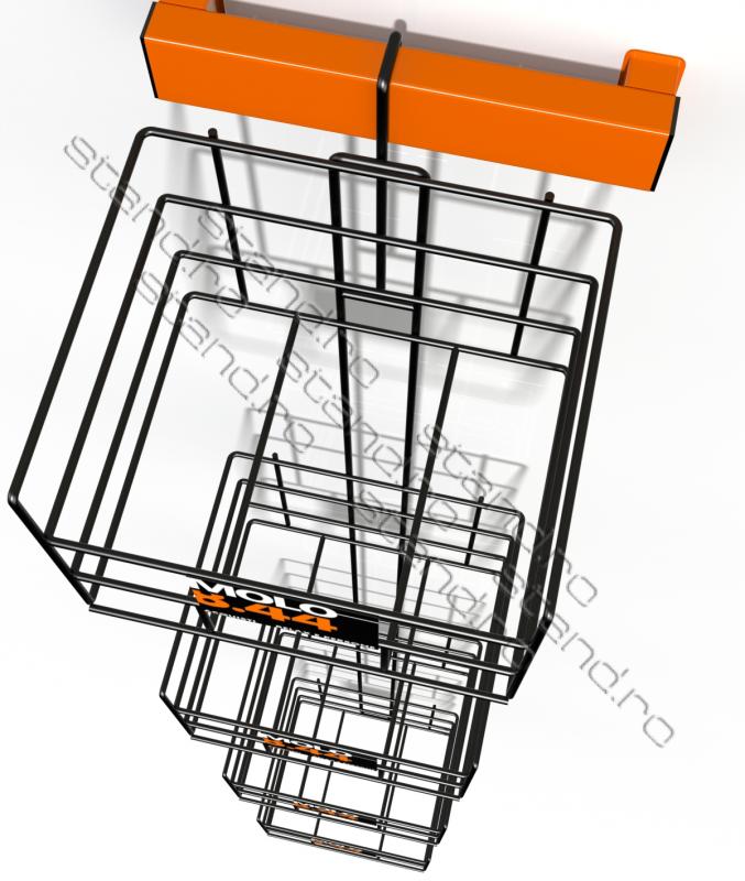 Stand display parazit cu buzunare - Rolix