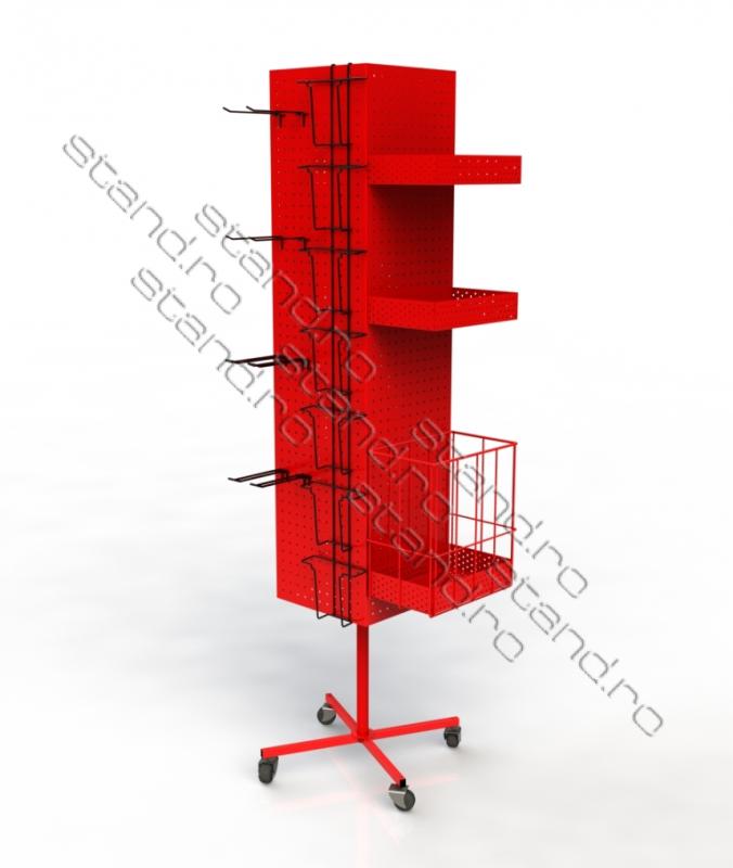 Stand rotativ tabla perforata - papetarie - Rolix