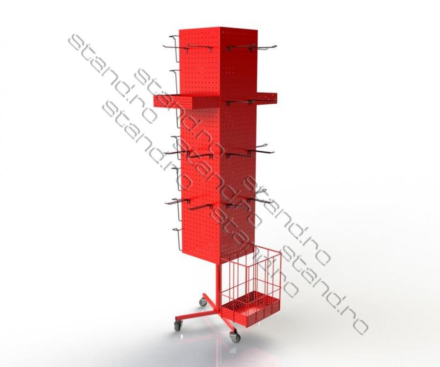Stand rotativ tabla perforata - papetarie - Rolix