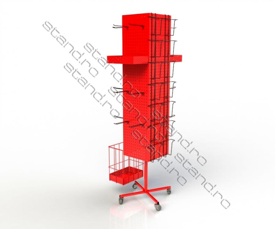 Stand rotativ tabla perforata - papetarie - Rolix
