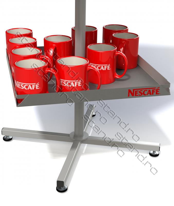Stand expozitor cu rafturi rotative - Rolix
